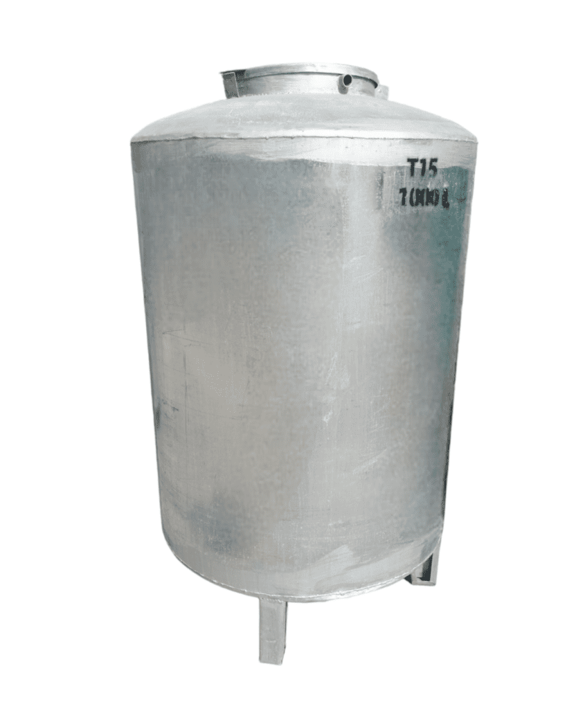 CITERNE GALVANISEE 1000L VERTICALE TOLE 15/10 EME - DEKKAL